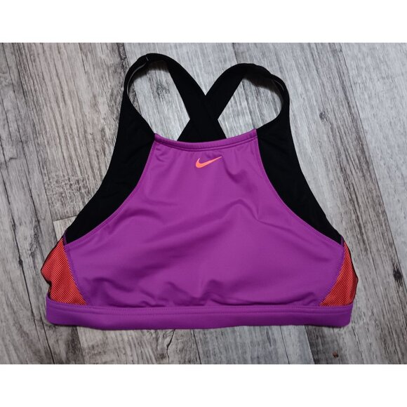 Nike | Swim | Nike Purple Black Medium Halter Swim Beach Active ...